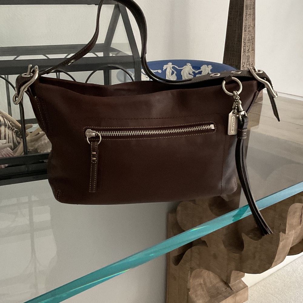Coach Carly East West Legacy Shoulder Bag 1417 - Gem